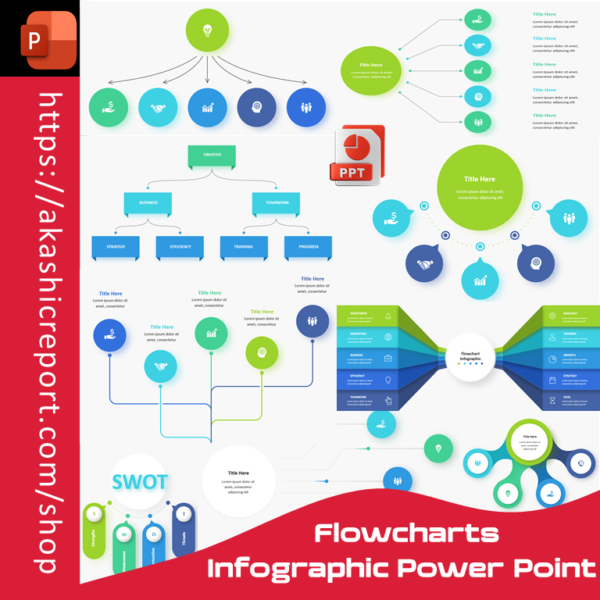Flowcharts Infographic Pro Power Point Template - akashicreport.com